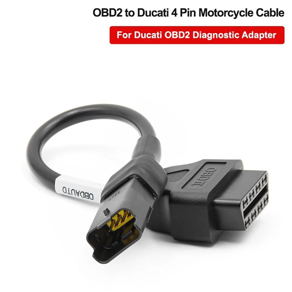 OBD Motorcycle Cable For Ducati 4Pin to 16pin Plug Cable Adapter ...
