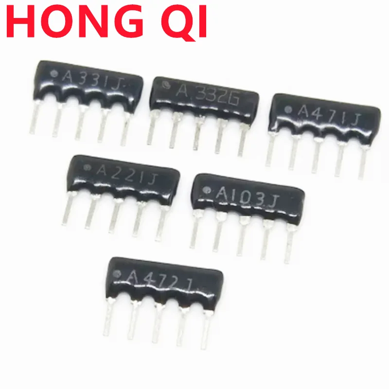 20PCS-DIP-Exclusion-Network-Resistor-Array-5pin-A05-471J-511J-102J-103J ...