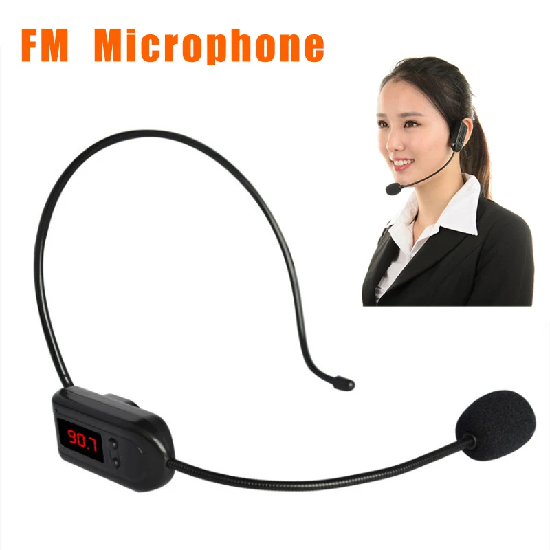 FM-Wireless-Headset-Wireless-Microphone-Portable-Mini-Wireless-Headset ...