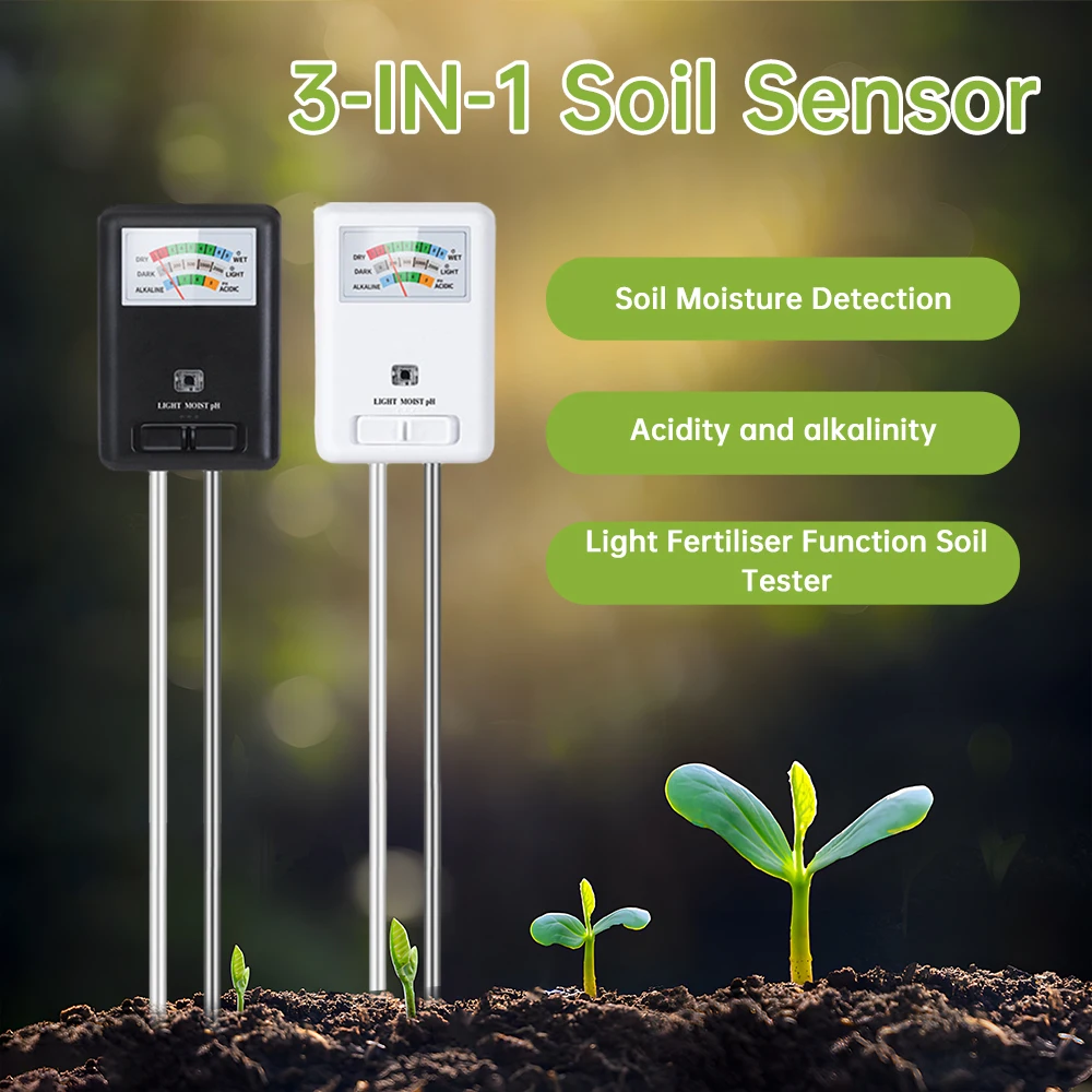 3-in-1-Multifunctional-Soil-Tester-Moisture-PH-Light-Tester-Sensor ...