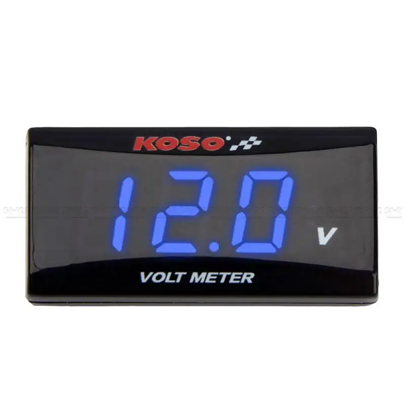 KOSO-Motorcycle-Mini-Voltage-Meter-Voltmeter-0-20V-LED-Digital-Display ...