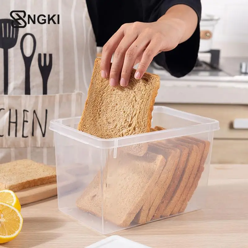 Bread-Toast-Refrigerator-Crisper-Storage-Box-Kitchen-Plastic-PP ...