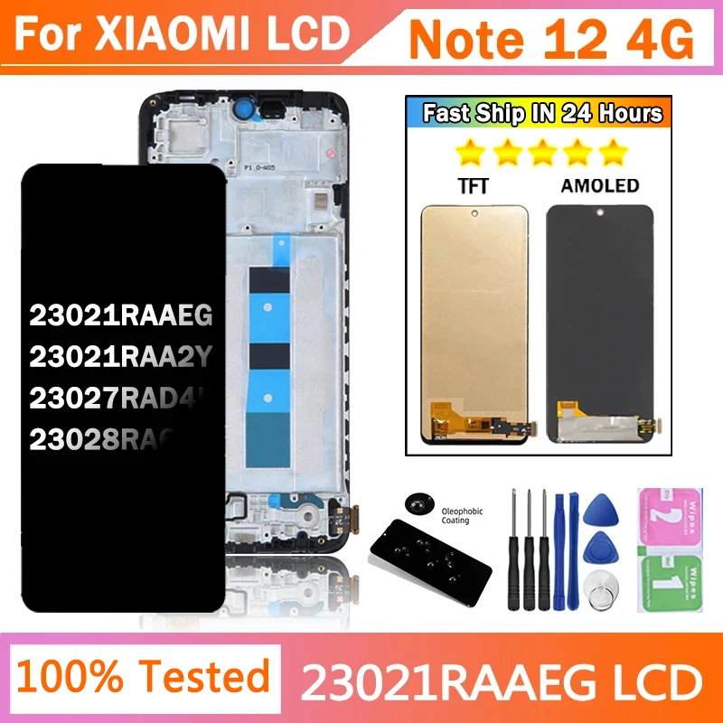 6-67-AMOLED-for-Xiaomi-Redmi-Note-12-4G-23021RAAEG-23021RAA2Y ...
