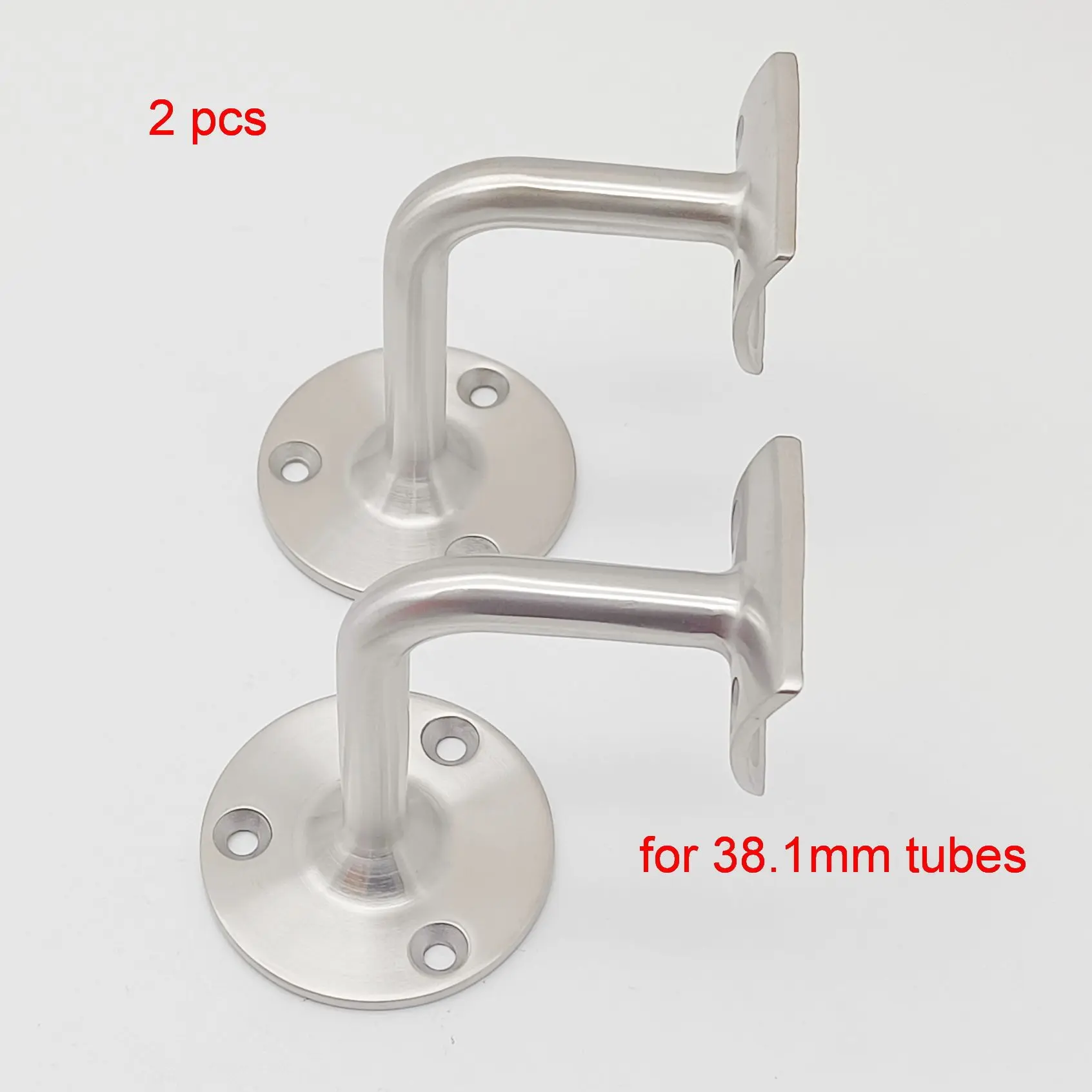 2 PCS Stainless Steel 316 Satin Polished Wall Mounted Handrail Bracket ...