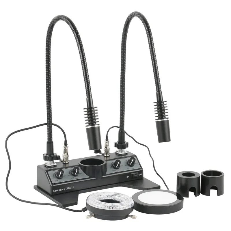 Multifunction-4-IN-1-LED-Video-Microscope-Illuminator-Set-Spot-Light ...