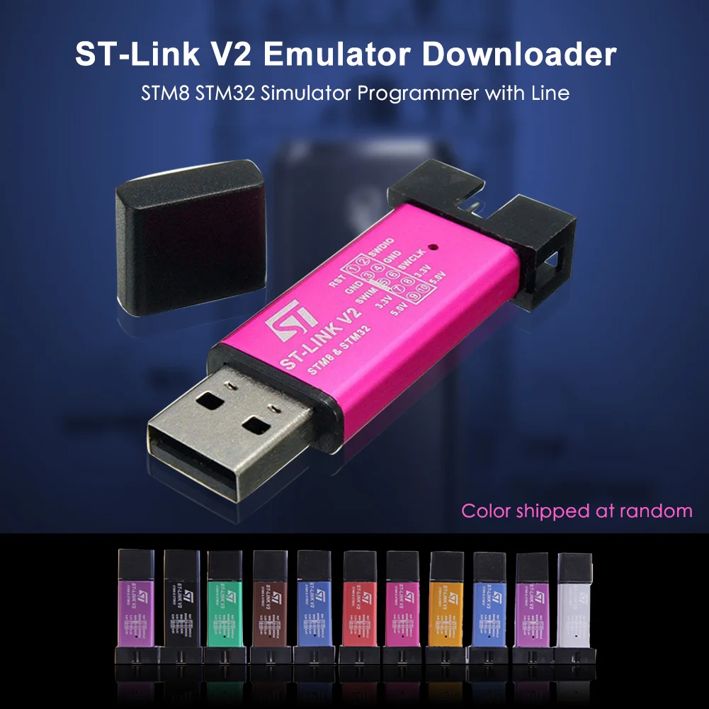 Mini St Link V2 Simulator Download Programmer Programming Stm8 Stm32 Emulator Download