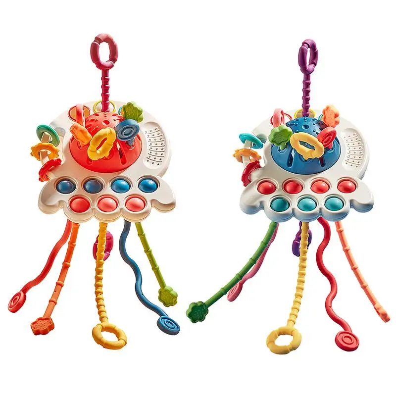 UFO-Baby-Montessori-Pull-String-Developmental-Sensory-Toys-Food-Grade ...