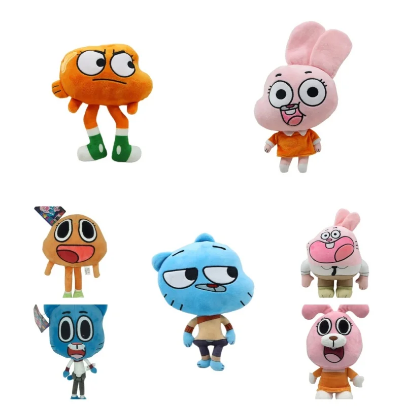 New World Of Gumball Darwin Plush Doll Cartoon Banana Joe Anais Richard ...