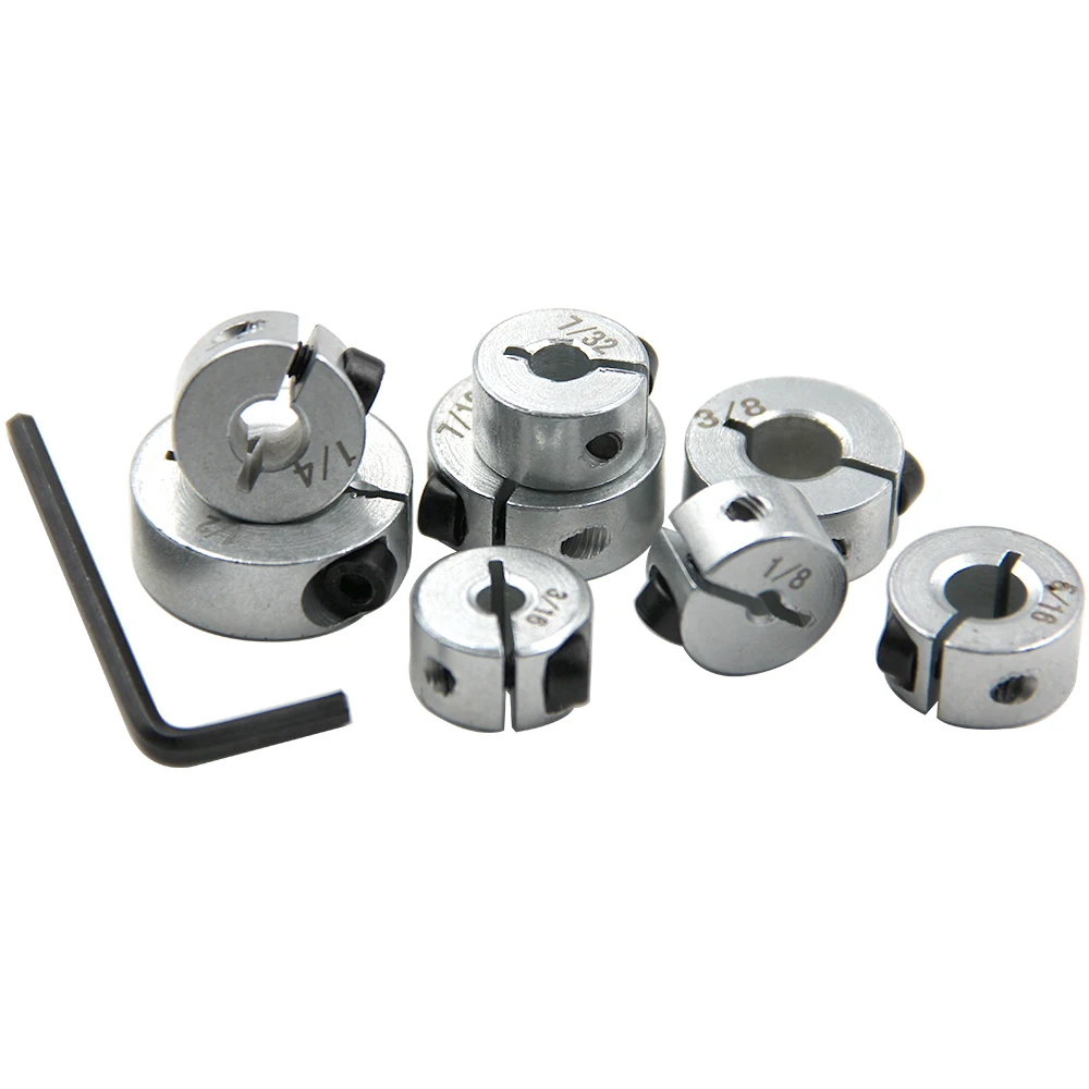 8pc-Silver-Imperial-Positioning-Ring-Open-Type-Optical-Shaft-Fixing ...