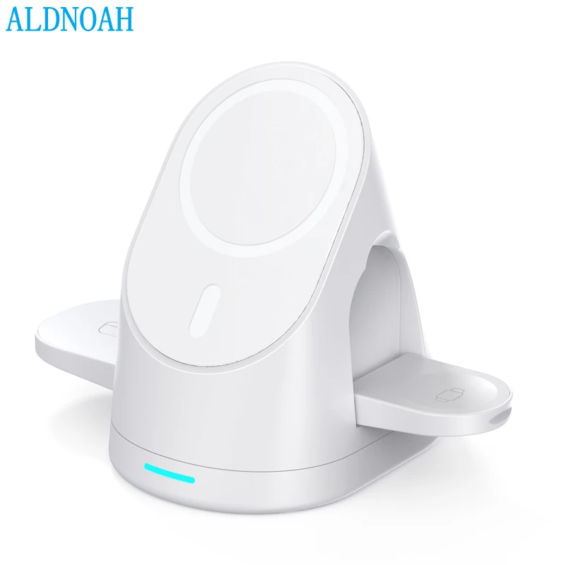 Magnetic-Wireless-Charging-Station-3-in-1-Charger-Stand-foldable-For ...