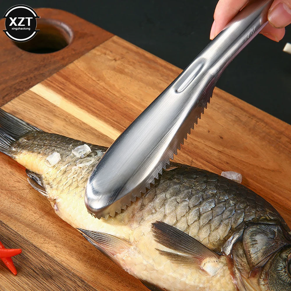 Stainless Steel Fish Skin Brush Scraping Fishing Scale Brush Graters ...