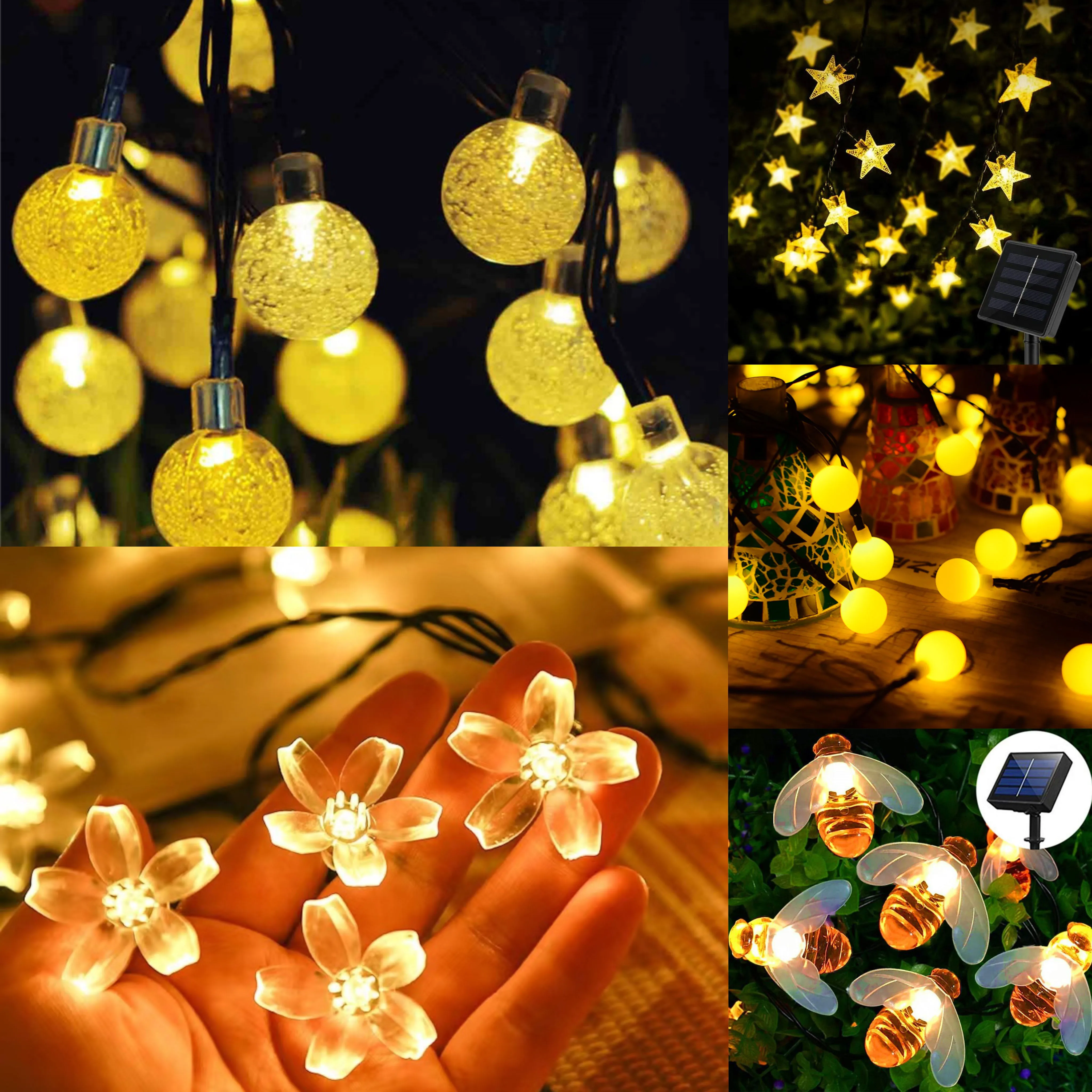 Solar-String-Lights-LED-Outdoor-Waterproof-Festival-Garden-Decorative ...