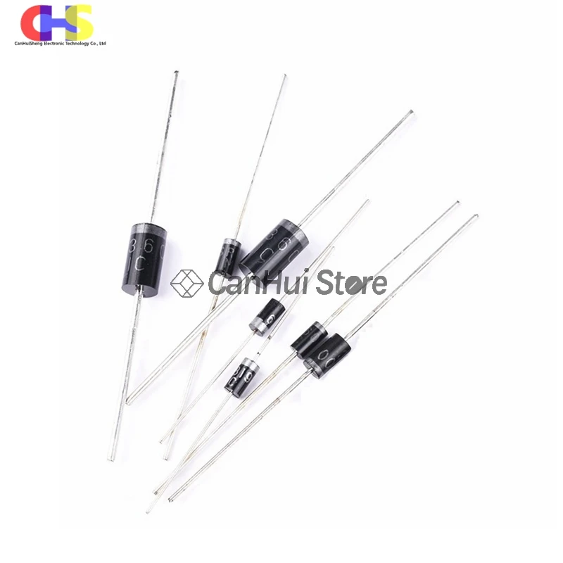 10PCS-1N5401-1N5402-1N504-1N5406-1N5408-1N5822-1N5825-6A10-10A10 ...