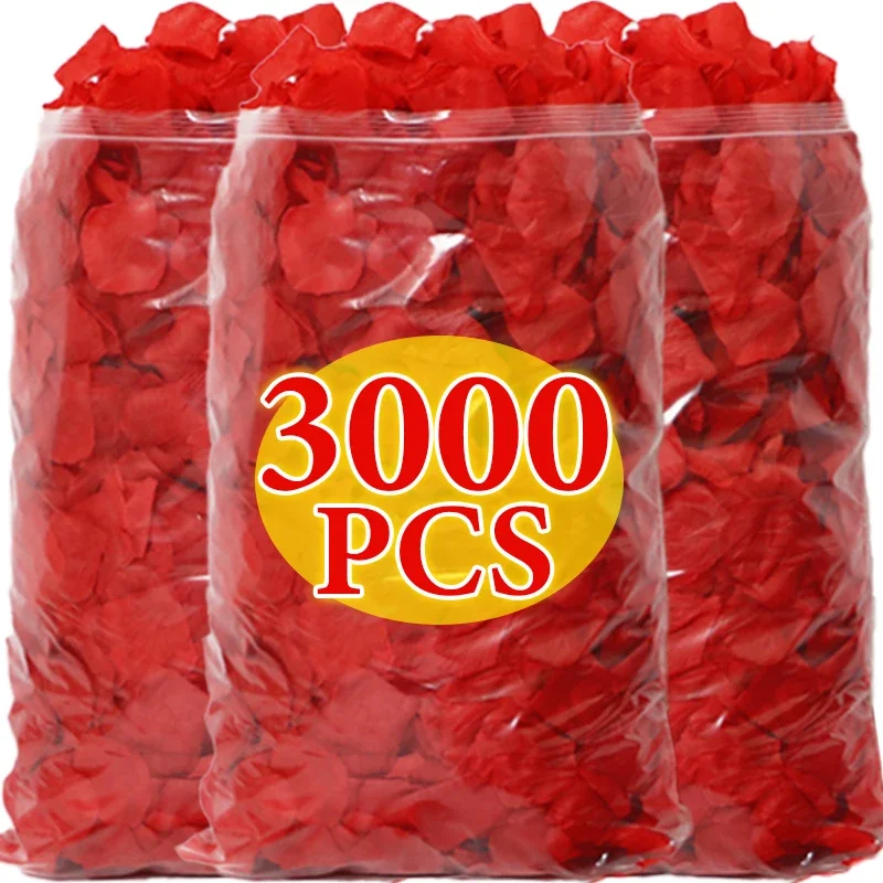 Colorful Artificial Red Rose Petals Simulation Silk Fake Rose Petal for ...