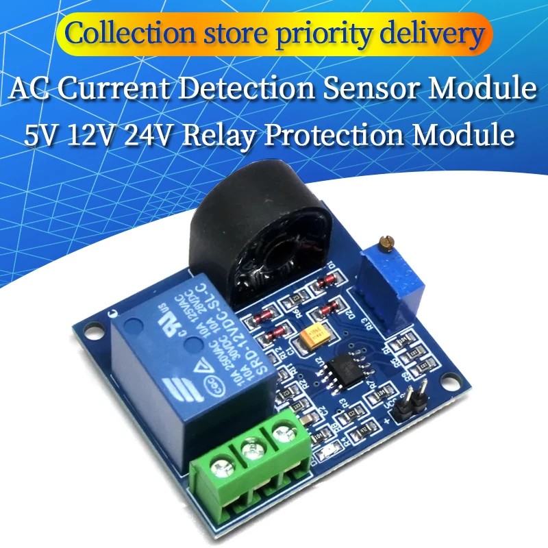 AC-Current-Detection-Sensor-Module-5V-12V-24V-Relay-Protection-Module ...