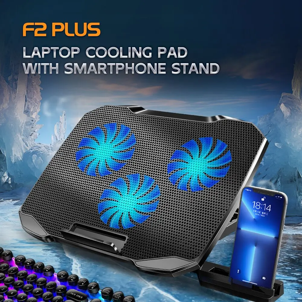 COOLCOLD-Gaming-Laptop-Cooling-Pad-3-Big-Fans-for-10-17-Inch-Notebook ...