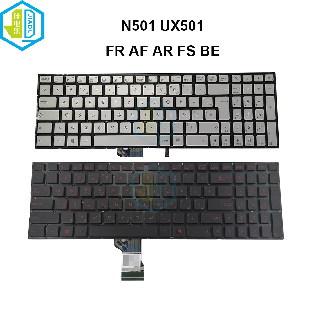 Belgian Farsi Arabic French Laptop Backlit Keyboard For ASUS ZenBook ...