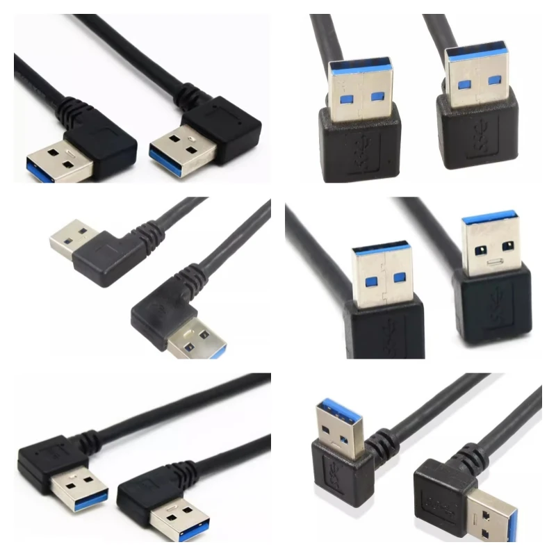 Elbow-Usb-Cable-Dual-Head-Male-To-Male-Data-Cable-3-0-Copy-Mobile-Hard ...