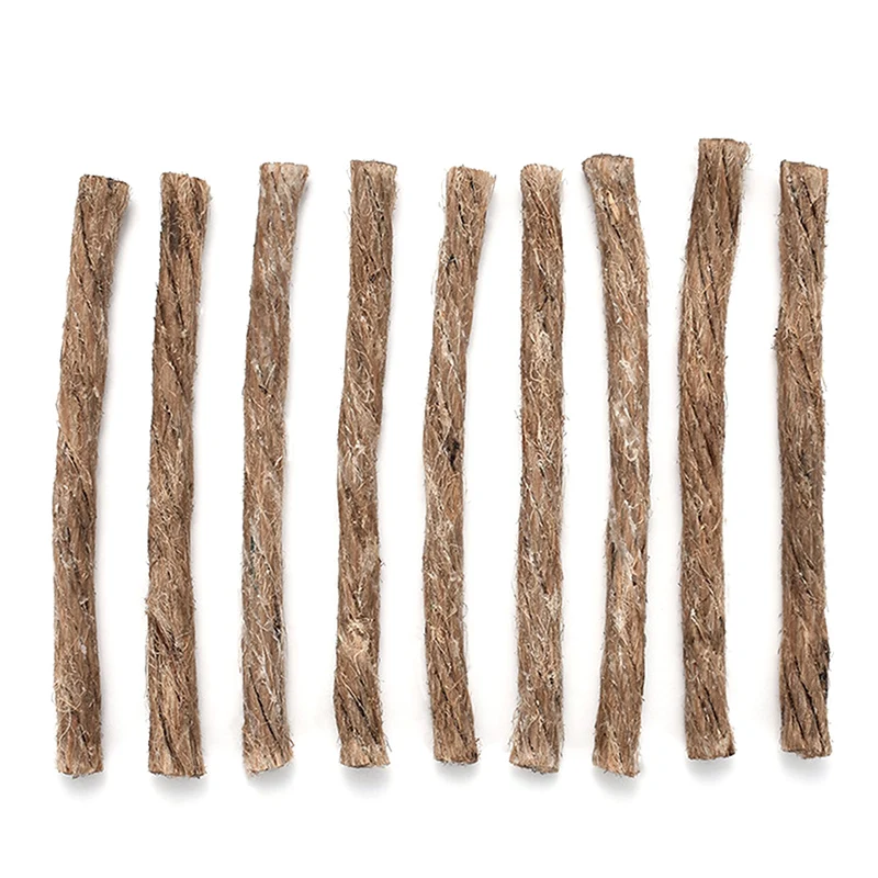 10pcs Outdoor Camping Tinder Rope Portable Practical Hemp Rope Wick ...