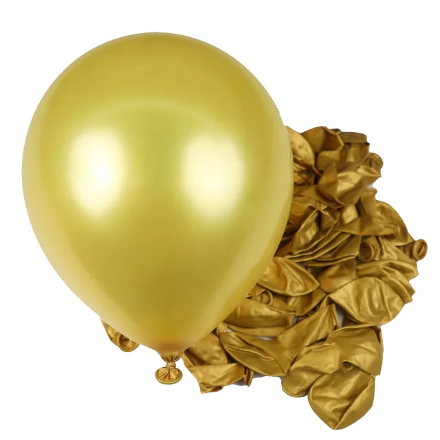30/20/10Pcs Metal Balloons Chrome Gold Silver Metallic Latex Balloons ...