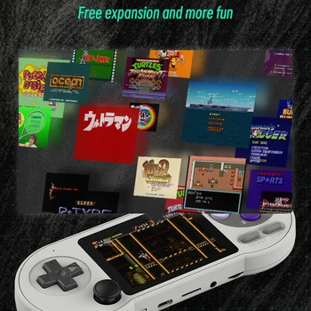 DATA FROG SF2000 Portable Handheld Game Console 3 Inch IPS Retro Game ...