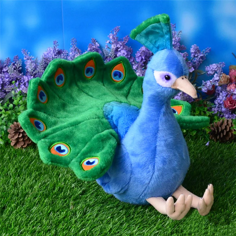 28cm-Lifelike-Peacock-Stuffed-Animal-Toys-Soft-Bird-Plush-Toys-Dolls ...