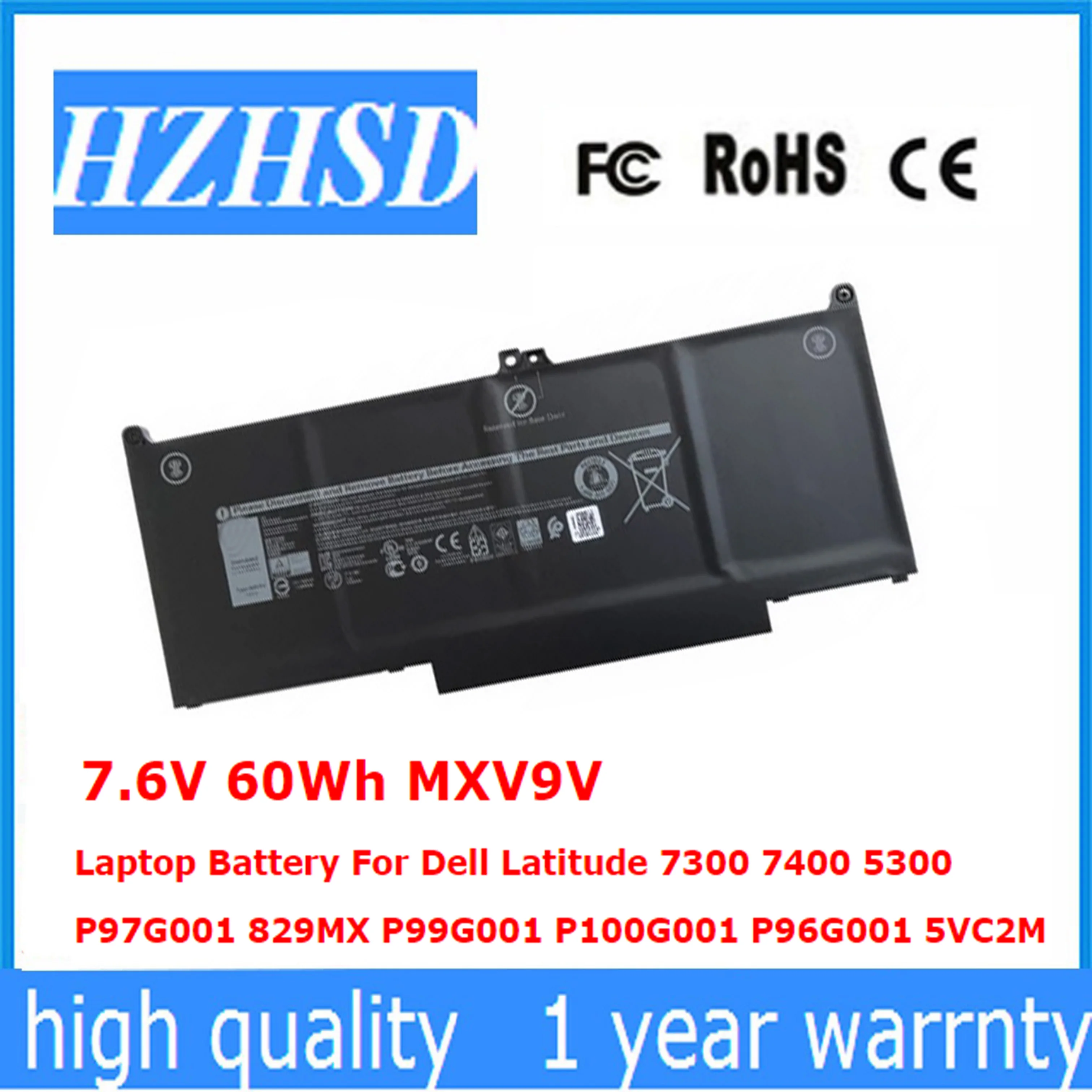 7-6V-60Wh-MXV9V-Original-Laptop-Battery-For-Dell-Latitude-7300-7400 ...