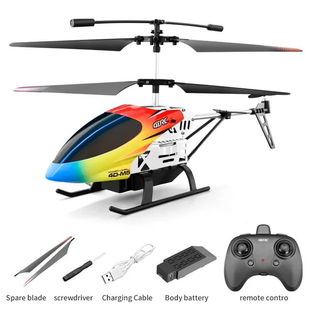 4DRC M5 Remote Control RC Helicopter with Gyro Altitude Hold Drone 3.5 ...