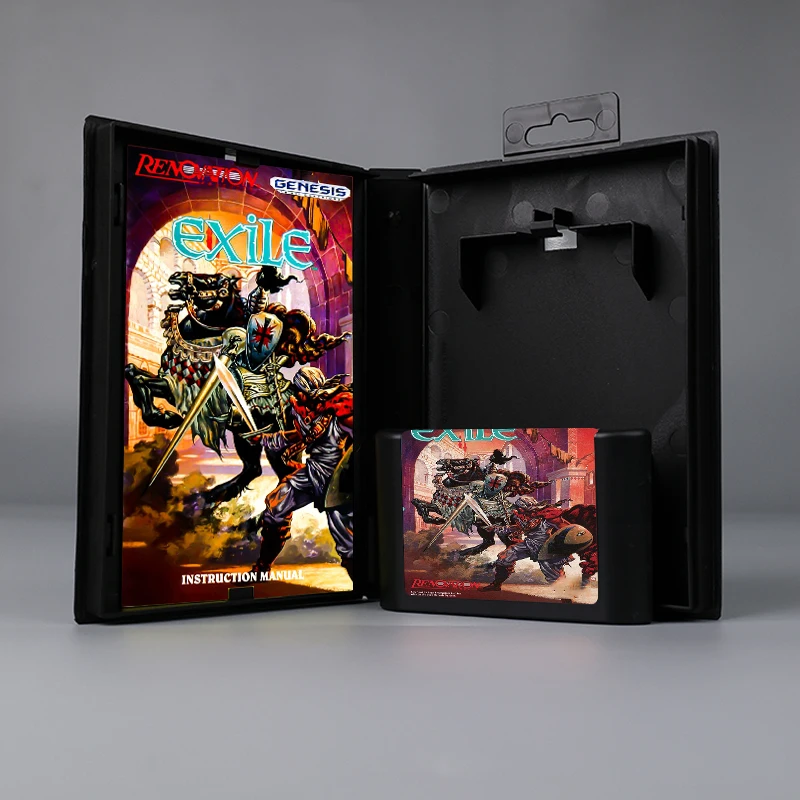 Exile-USA-cover-16bit-MD-game-card-box-manual-for-Sega-Genesis ...