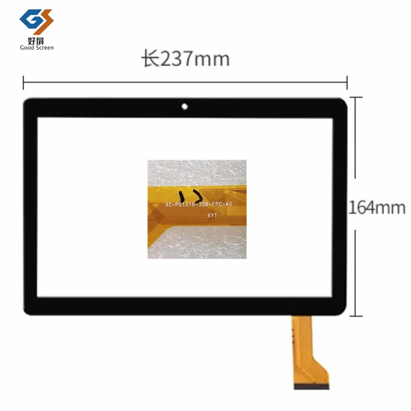 10.1 Inch Black P/N XC-PG1010-358-FPC-A0 Tablet Capacitive touch screen ...
