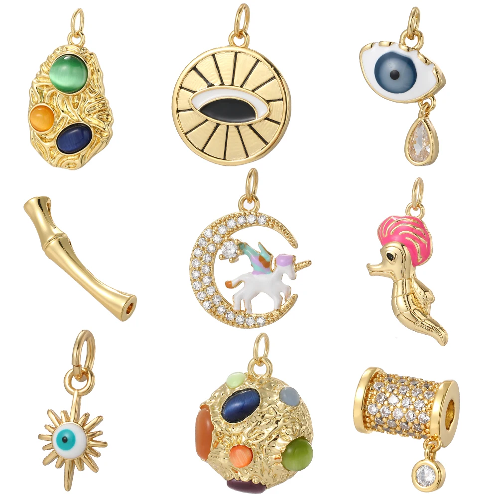 Bohemian-Evil-Blue-Eye-Charms-for-Jewelry-Making-Supplies-Cute ...