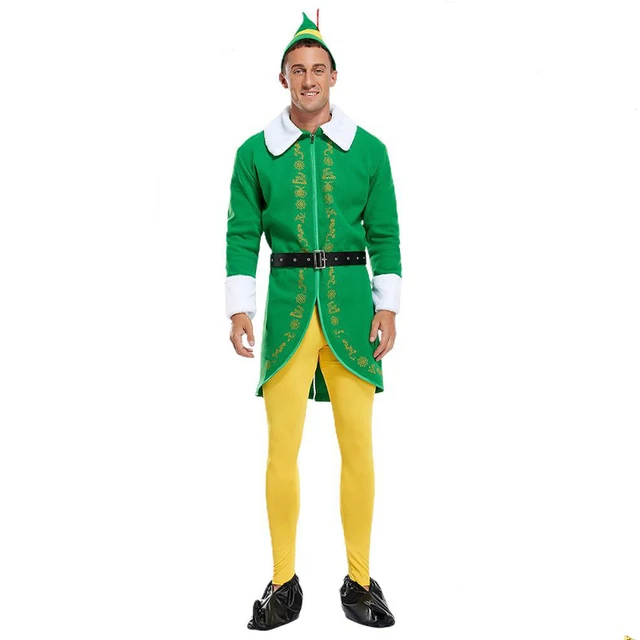 Buddy De Elf Kostuum Amazon.com: Men's Buddy The Elf Costume