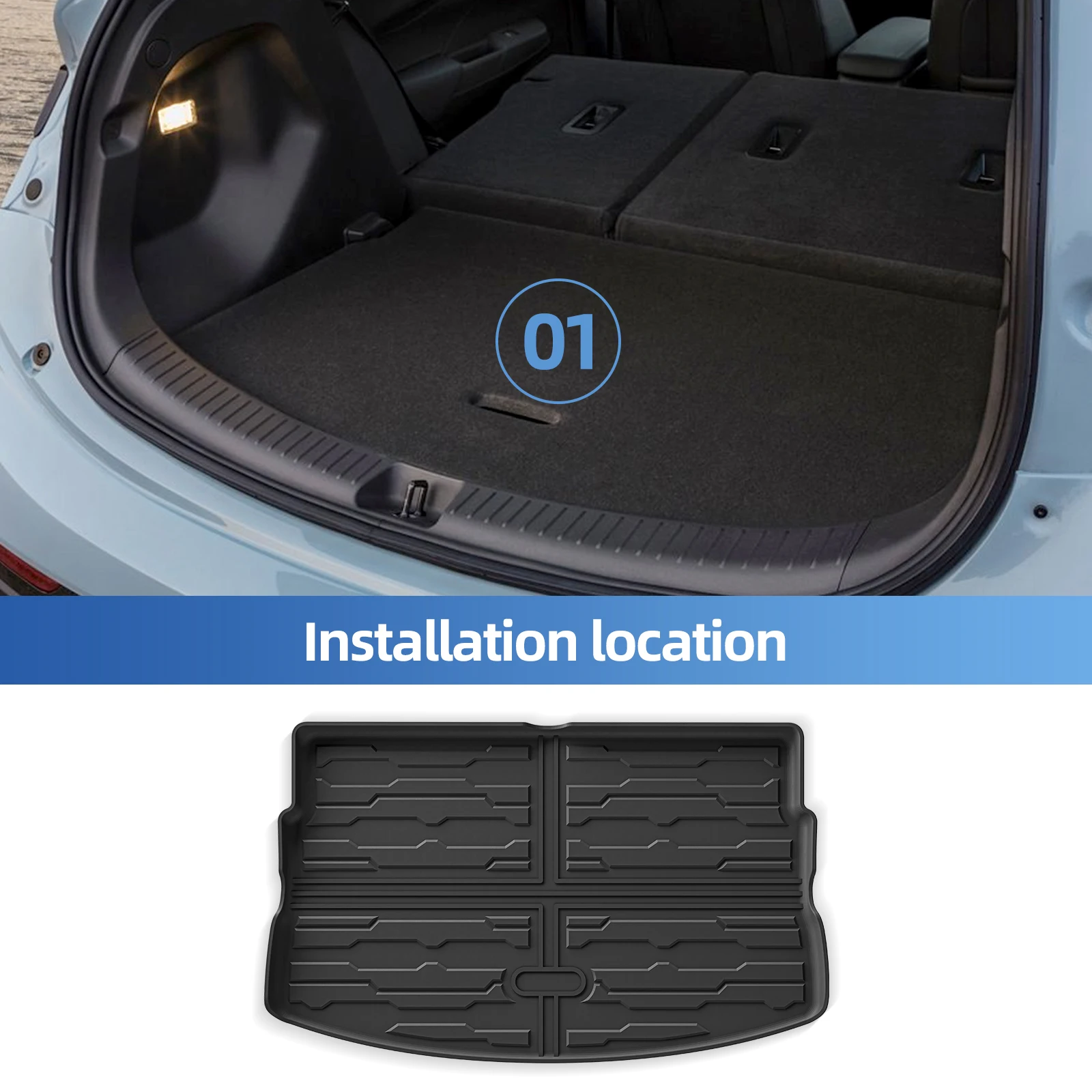 for Chevrolet Chevy Bolt EV 2022 2023 2024 Car Floor Mats Cargo Liner ...