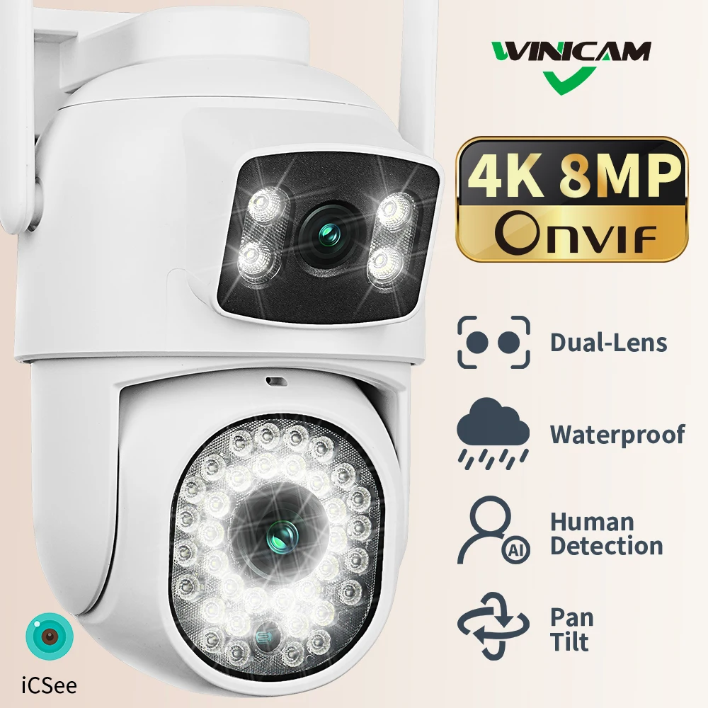 WINICAM-4K-8MP-Wifi-Camera-PTZ-Outdoor-Dual-Screens-Human-Detection ...