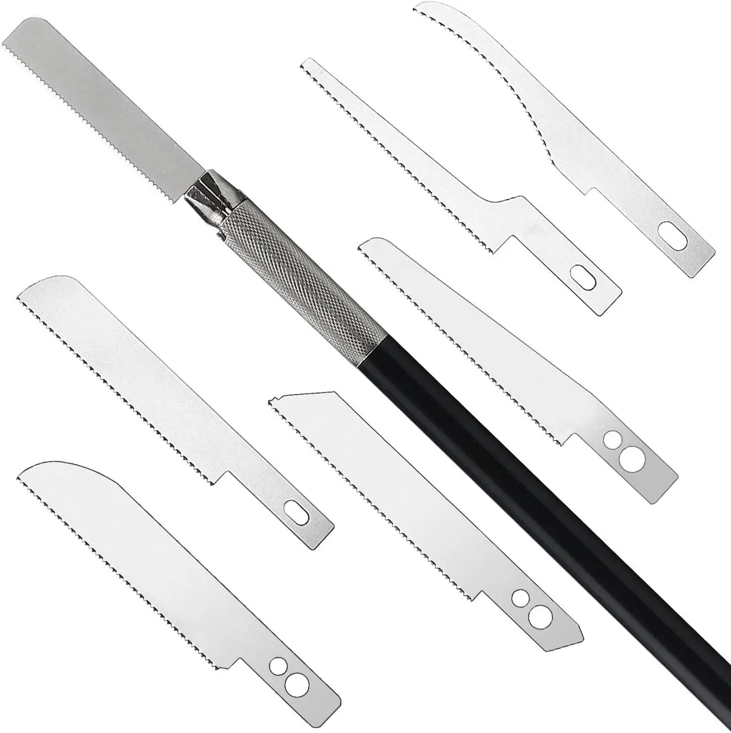 JOYSTAR Mini Hand Saw Model Craft Tools with 6 Pieces Blades Modelling ...