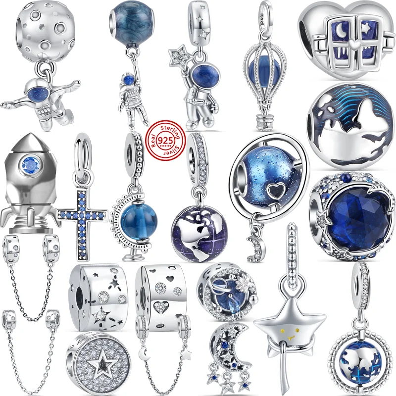 Fit Original Pandora Charms Bracelet Women Jewelry 925 Sterling Silver ...