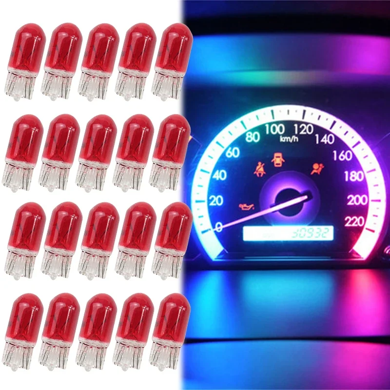 10/20pcs Car T10 Halogen 3W 194 158 Wedges 12V Auto Lamp White Bulbs ...