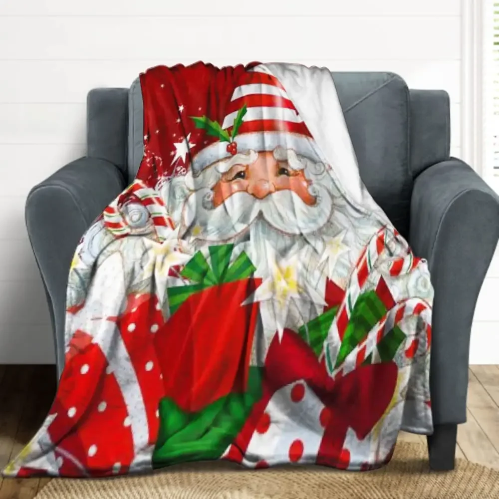 Papai-Noel-Merry-Christmas-Throw-Blanket-Flanela-Macio-Aconchegante ...
