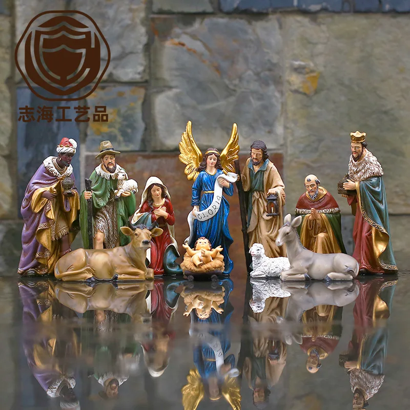 Christmas-Nativity-of-Jesus-manger-set-scene-decorations-complete-set ...