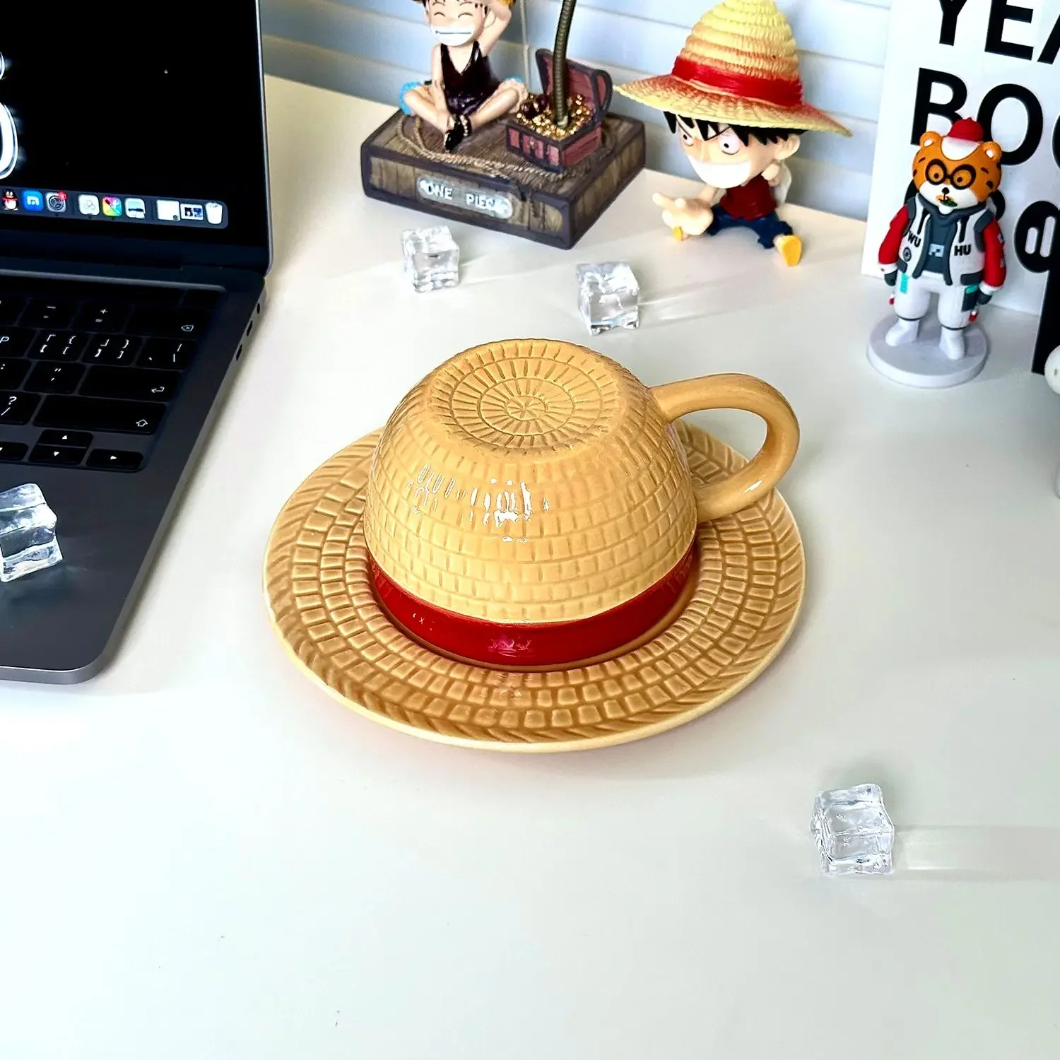 One Piece Cup Hats - Luffy, Ace, Sabo & Chopper Ceramic Cups