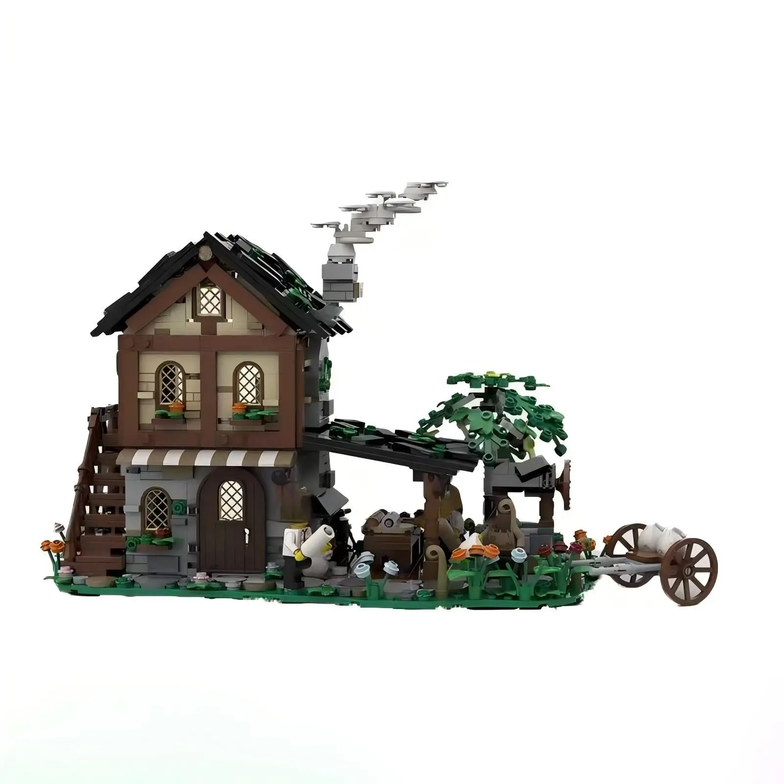 Medieval Bakery Drawing: A Realistic Building Block Experience for ...