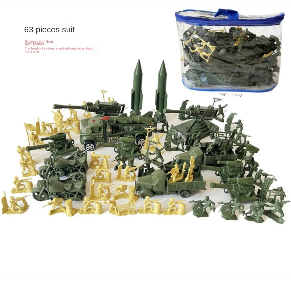 63pcs-set-Small-Soldier-Toys-Soldiers-Come-Their-Own-Scenes-Military ...