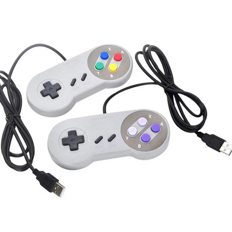 Wired-USB-Controller-Gamepad-Joysticks-Classic-Joypad-for-Nintendo-SNES ...