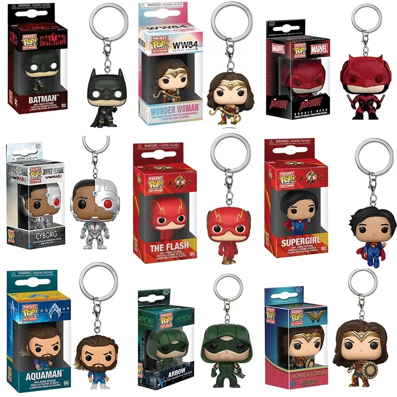 Funko POP Keychain Wonder Woman Superman the Flash Aquaman Arrow ...