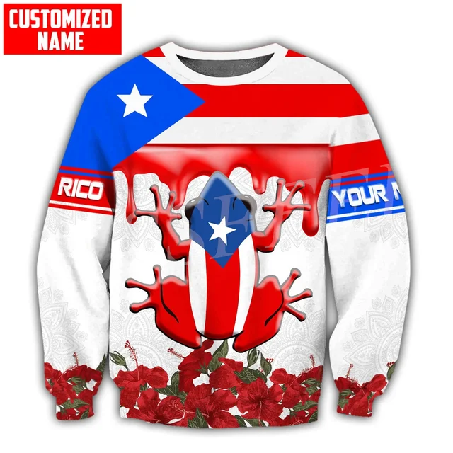 Custom Name Country Puerto Rico Boricua Taino Caribbean Sea Tattoo ...