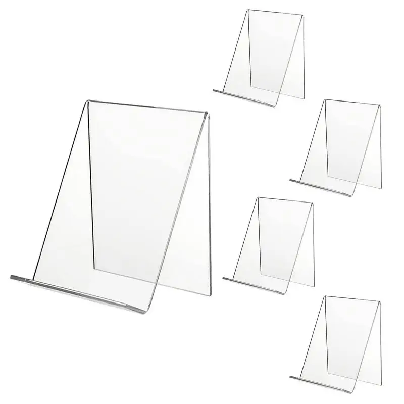 Soporte-de-acr-lico-para-exhibici-n-de-libros-5-piezas-transparente ...