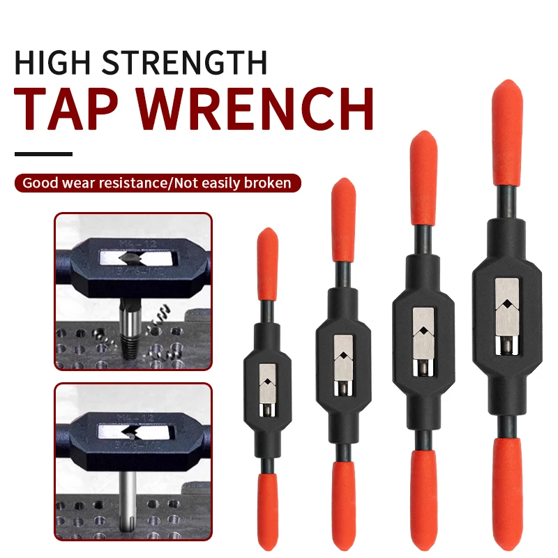 Hand-Tap-Wrench-Screw-Thread-Metric-Plug-Tap-Set-Adjustable-Tapping ...