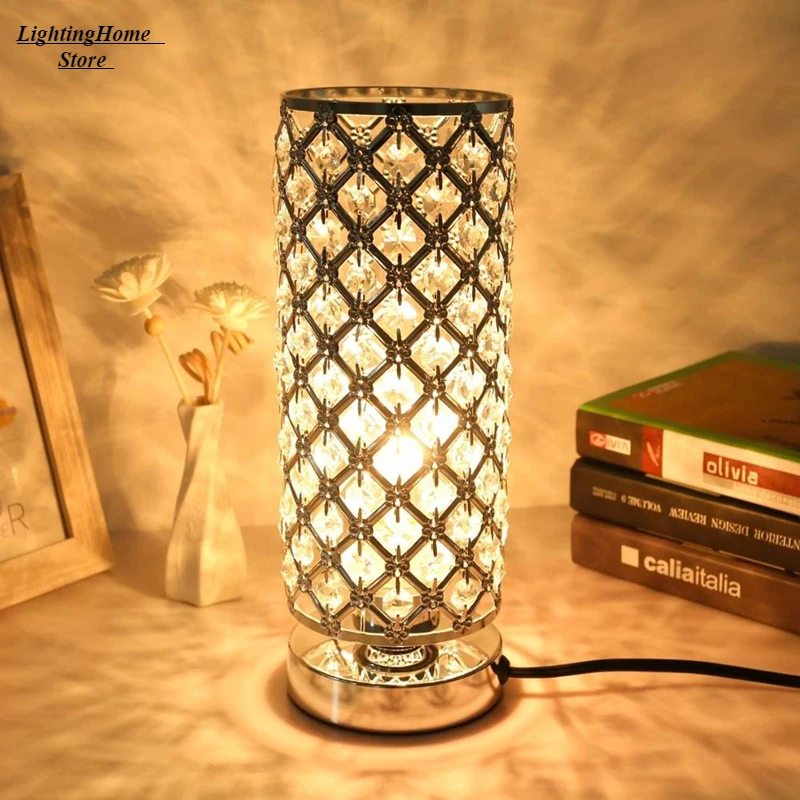 Luxury Crystal Table Lamp Night Lamp Diamond Crystal Decorative Table ...