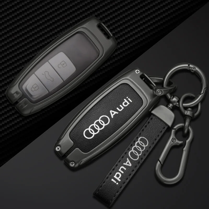 Caso-Shell-da-tampa-da-chave-do-carro-acess-rios-do-Keychain-Audi-A3-A4 ...