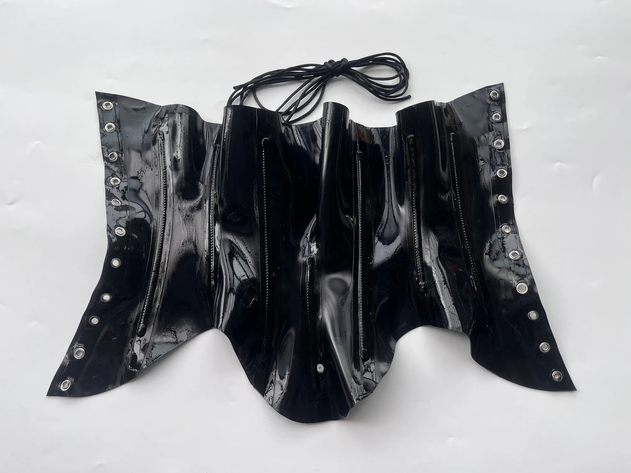 섹시한 블랙 라텍스 페티쉬 넥 코르셋 칼라 D 링 스텔라 본드 백 레이스 1mm Aliexpress